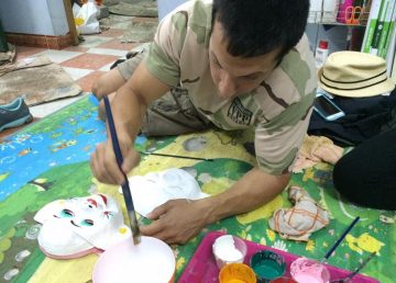 Paper Mask Making Class Hanoi Tours